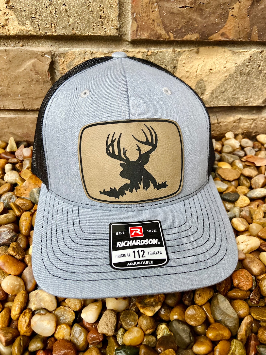 Buck, Deer Hunting, Fishing, Leather Patch Hat, Richardson 112, Snapback, - Etsy