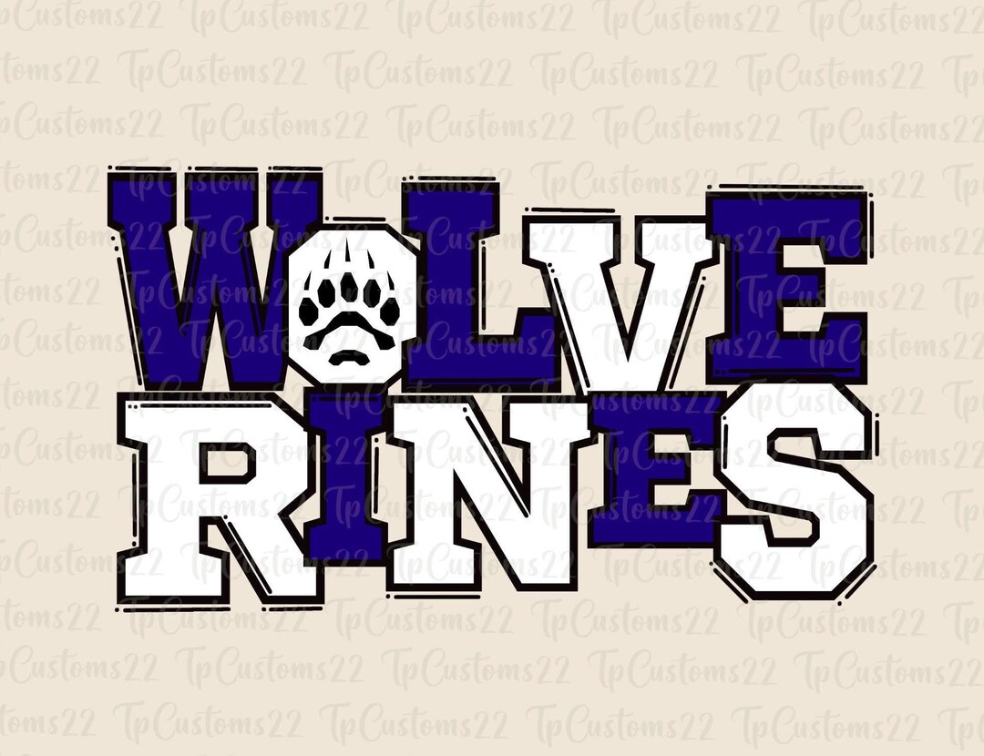 Wolverines Navy Football PNG, School Mascot Png, Navy & White ...