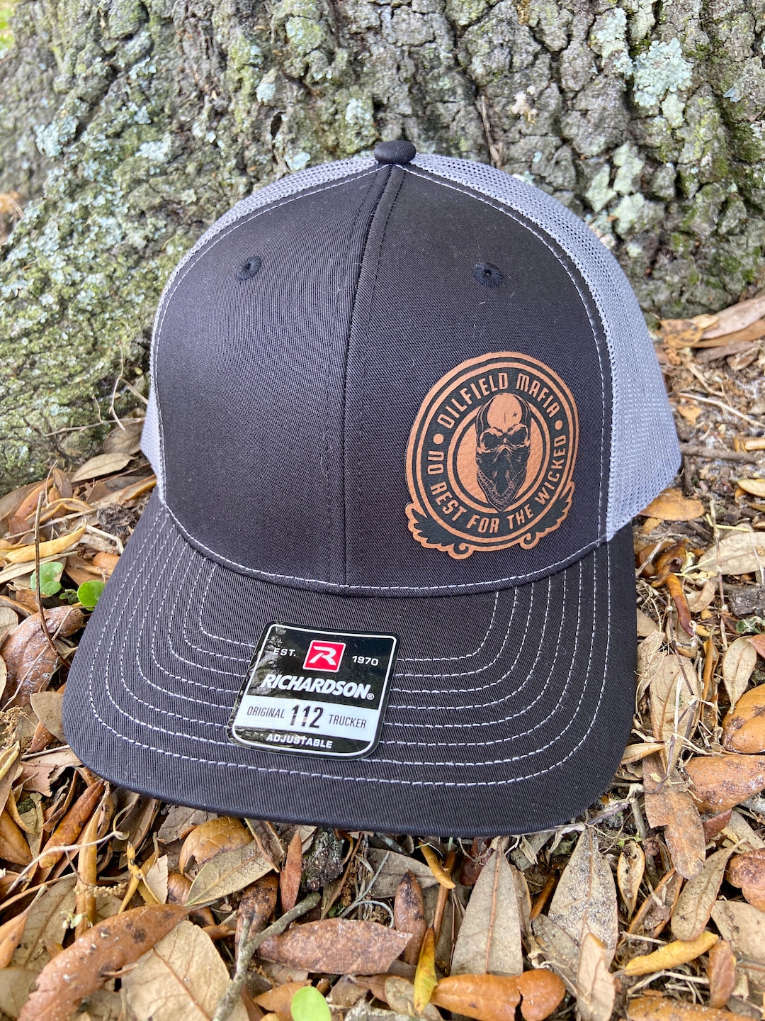 Oilfield Hat, Oilfield Worker Hat, Oil Rig Leather Patch Hat ...
