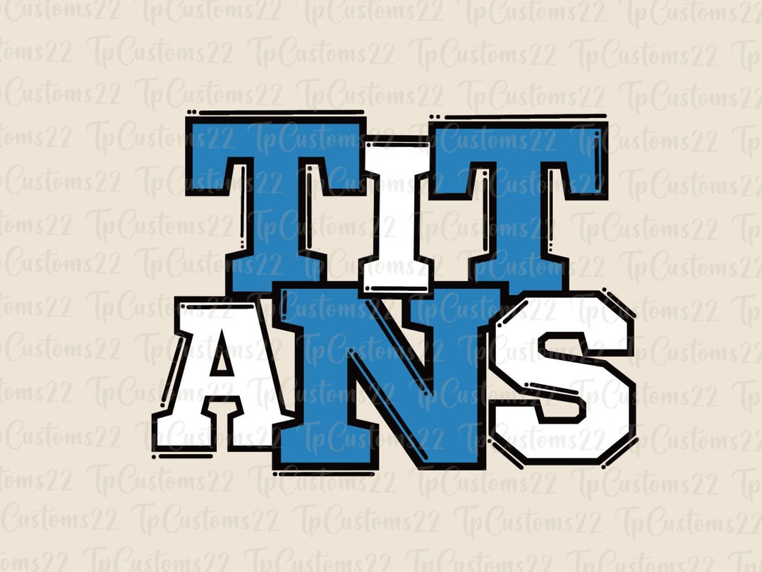 Titans Blue Football PNG, Football Png, Blue and White Titans, Football ...