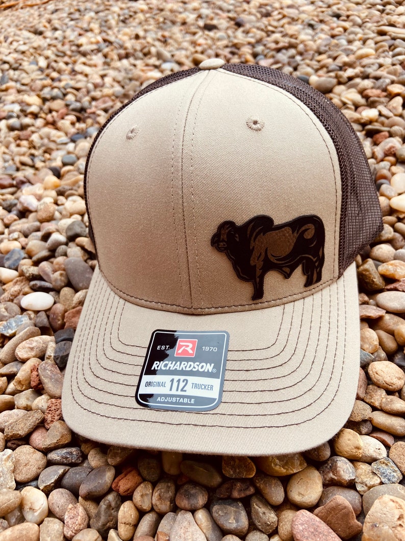Youth Leather Brahman Hat Leather Brahma Bull Hat Stock Show - Etsy