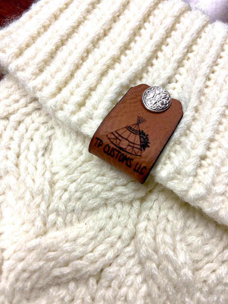 Custom Logo Rivet Tags Laserable Leatherette Chicago Screw - Etsy