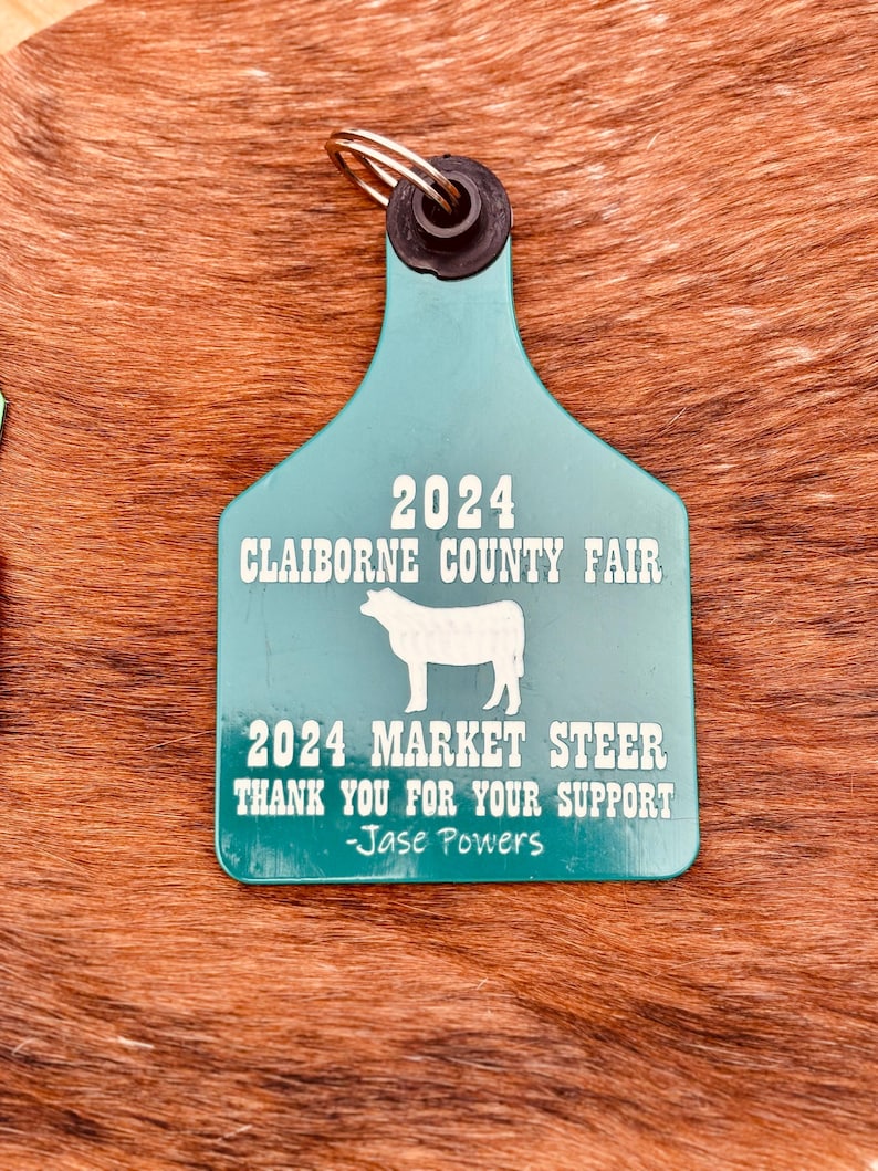 Buyer Thank You Gift, Engraved Cattle Ear Tag, Cattle Ear Tag, Ritchey ...