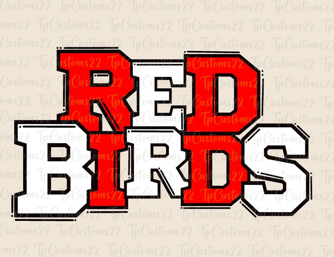 Redbirds Red Football PNG, School Mascot Png, Red & White Redbirds ...