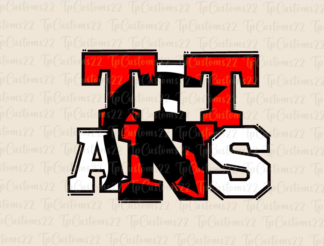 Titans Red Football PNG, Football Png, Red and White Titans, Football ...