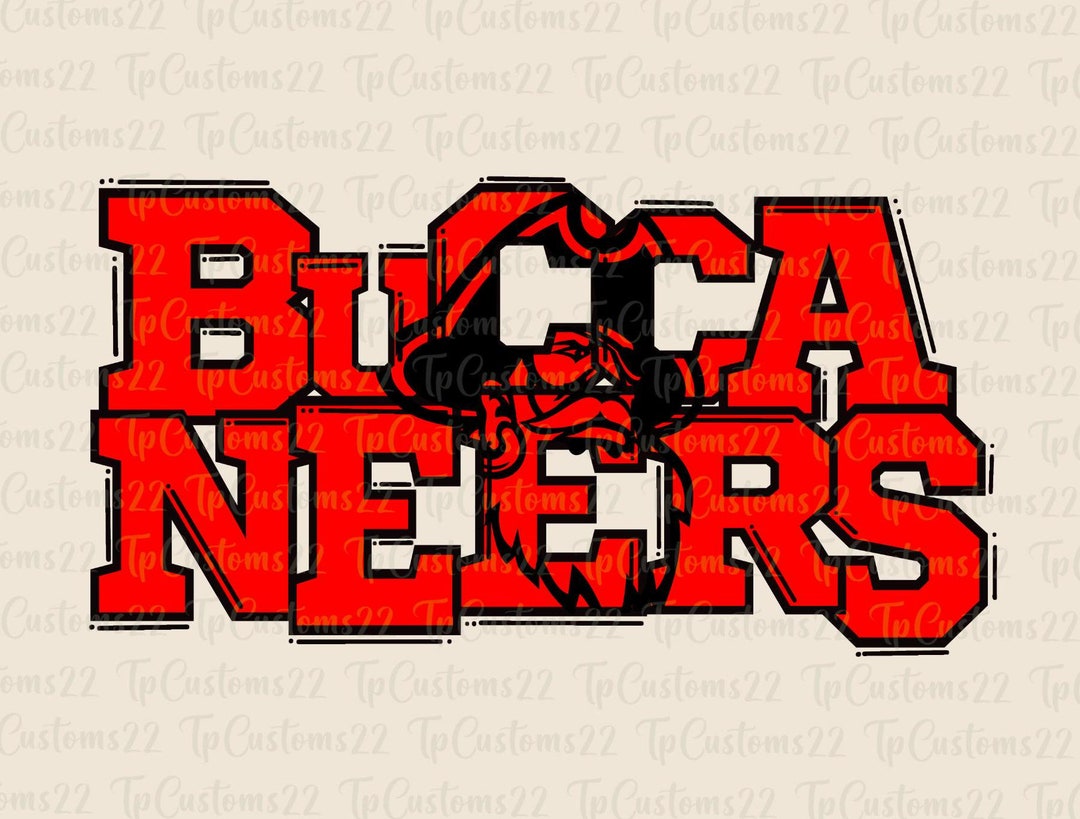 Buccaneers Red Football PNG, School Mascot Png, Red & White Red ...