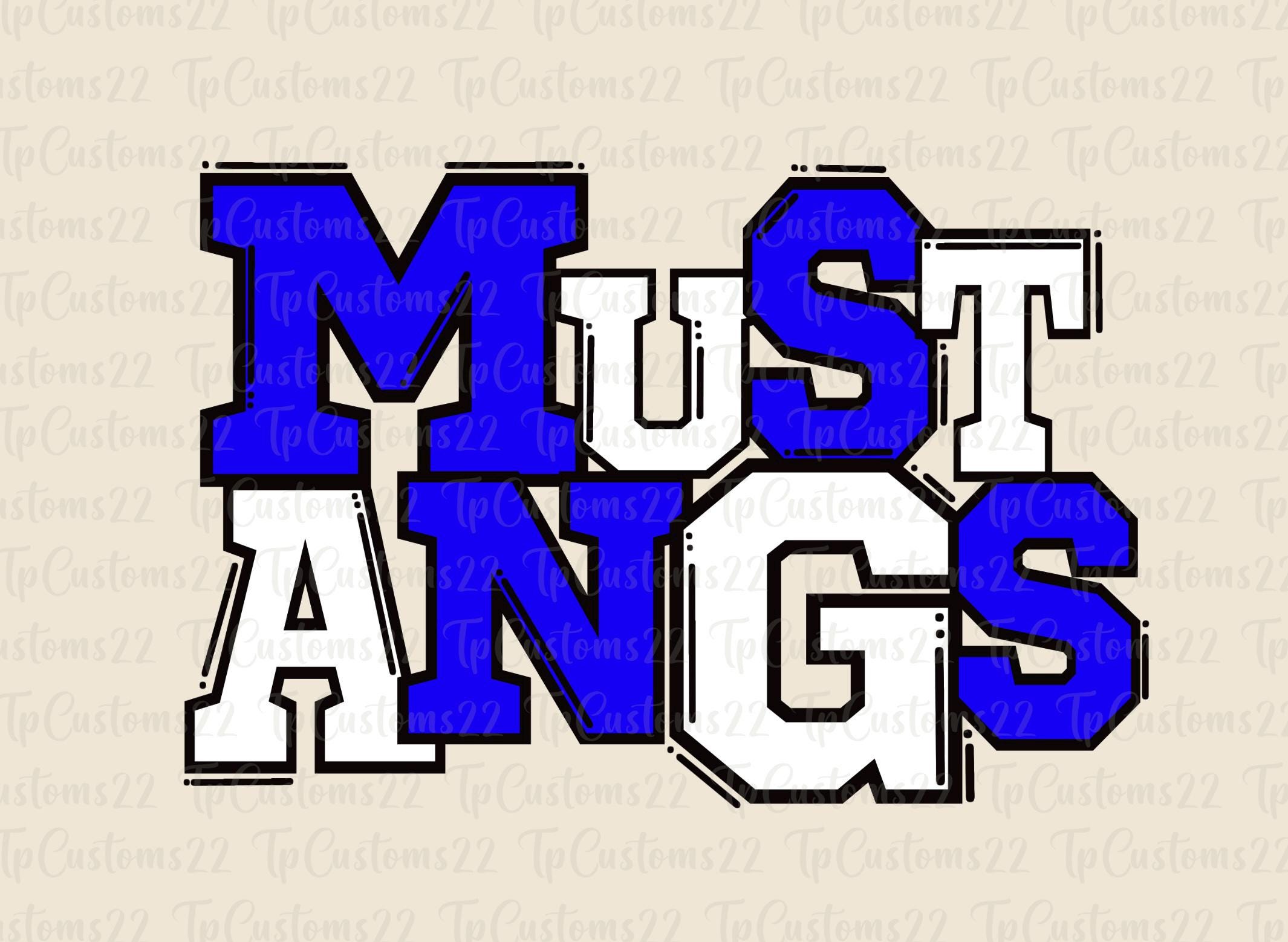 Mustangs Blue Football PNG, School Mascot Png, Blue and White Mustangs ...