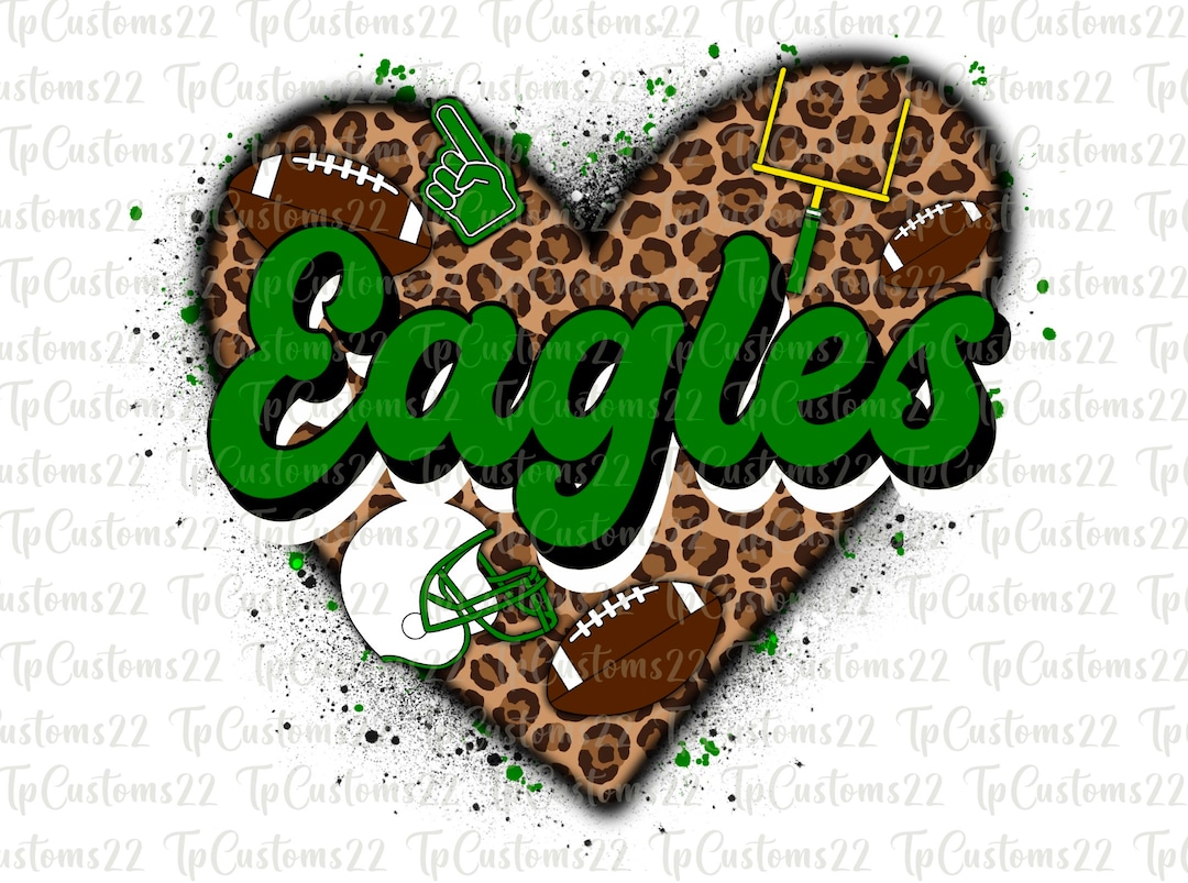 Eagles Football PNG, Football Png, Green and White Eagles, Football ...