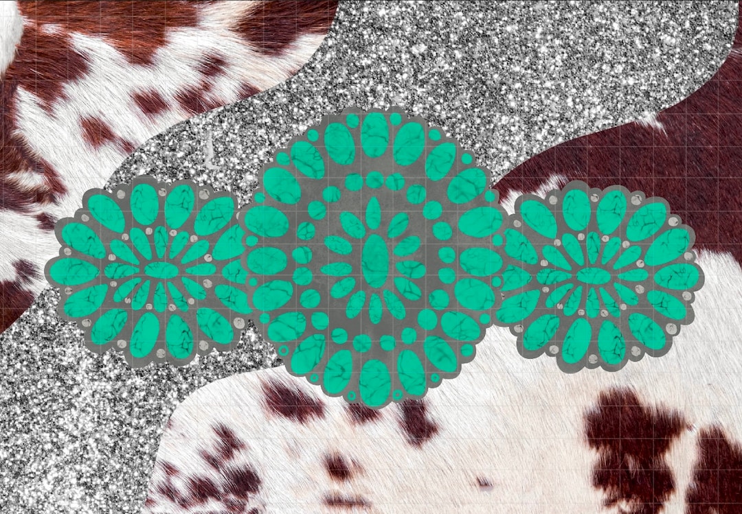 Turquoise Cowhide Glitter Background Png Sublimation Design, Western ...