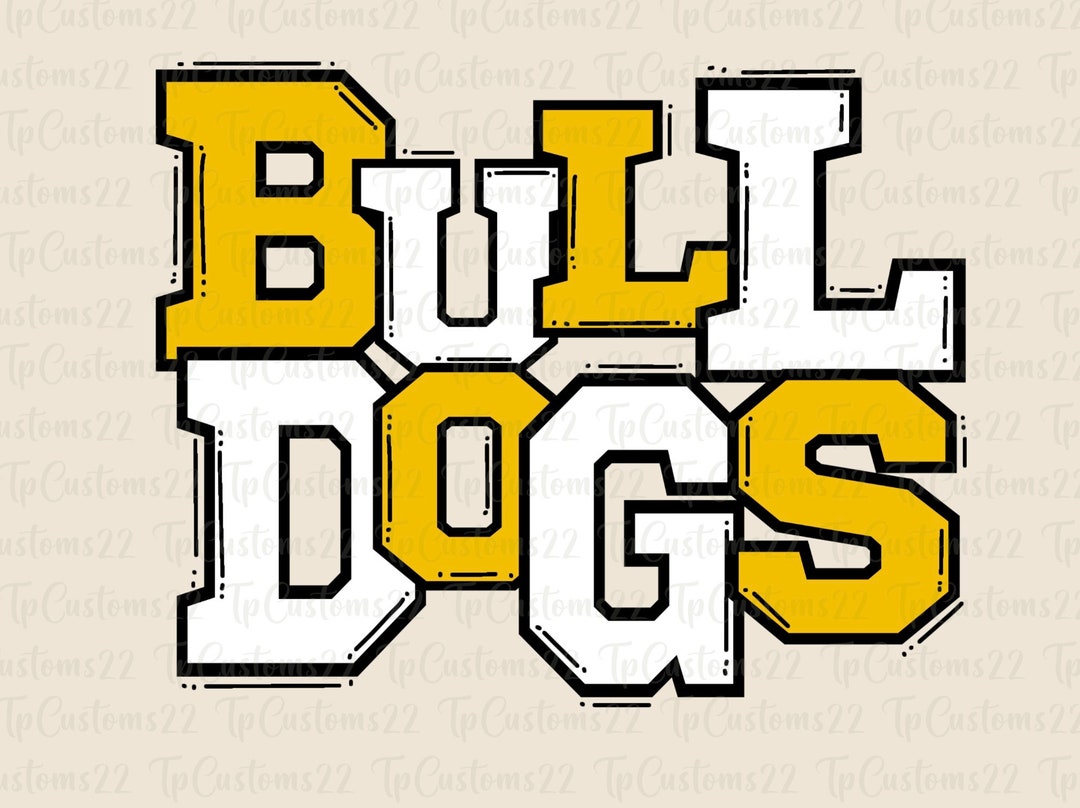 Bulldogs Gold PNG, Football Png, Gold Bulldogs, Football Shirt, Team ...