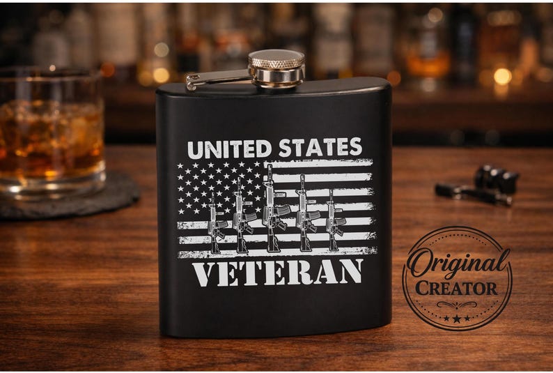 Engraved Stainless Steel Flask 6oz – Matte Color Logo or Personalized ...