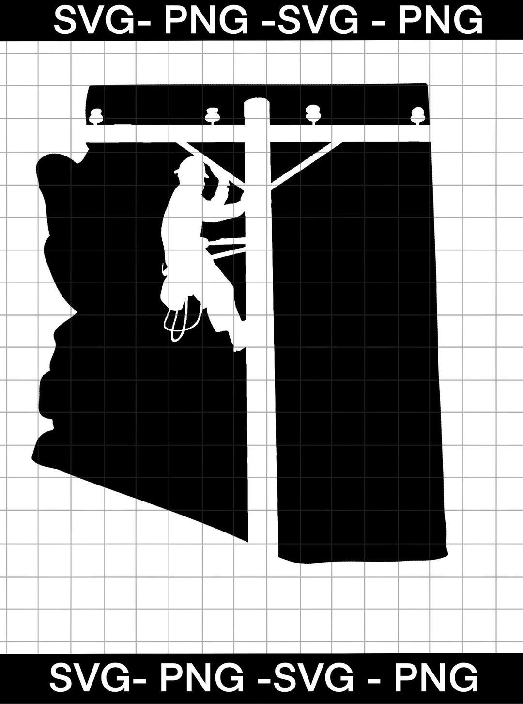 Arizona Lineman SVG , Lineman PNG, Roughneck PNG, Lineman Png ...