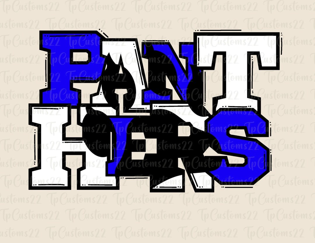 Football Panthers PNG, Football Png, Blue and White Panthers, Football ...