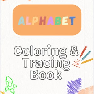 Alphabet Coloring and Tracing Book - Etsy