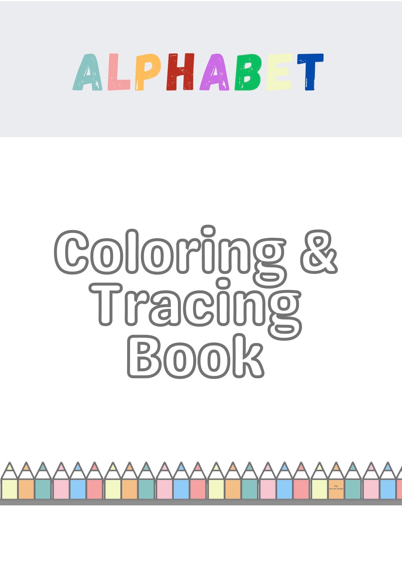 Alphabet Coloring and Tracing Book - Etsy