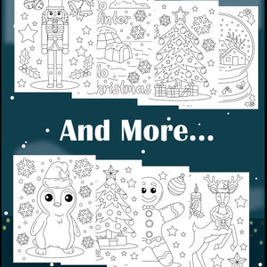 Christmas Coloring Pages for Kids, Christmas Coloring Book, Christmas ...