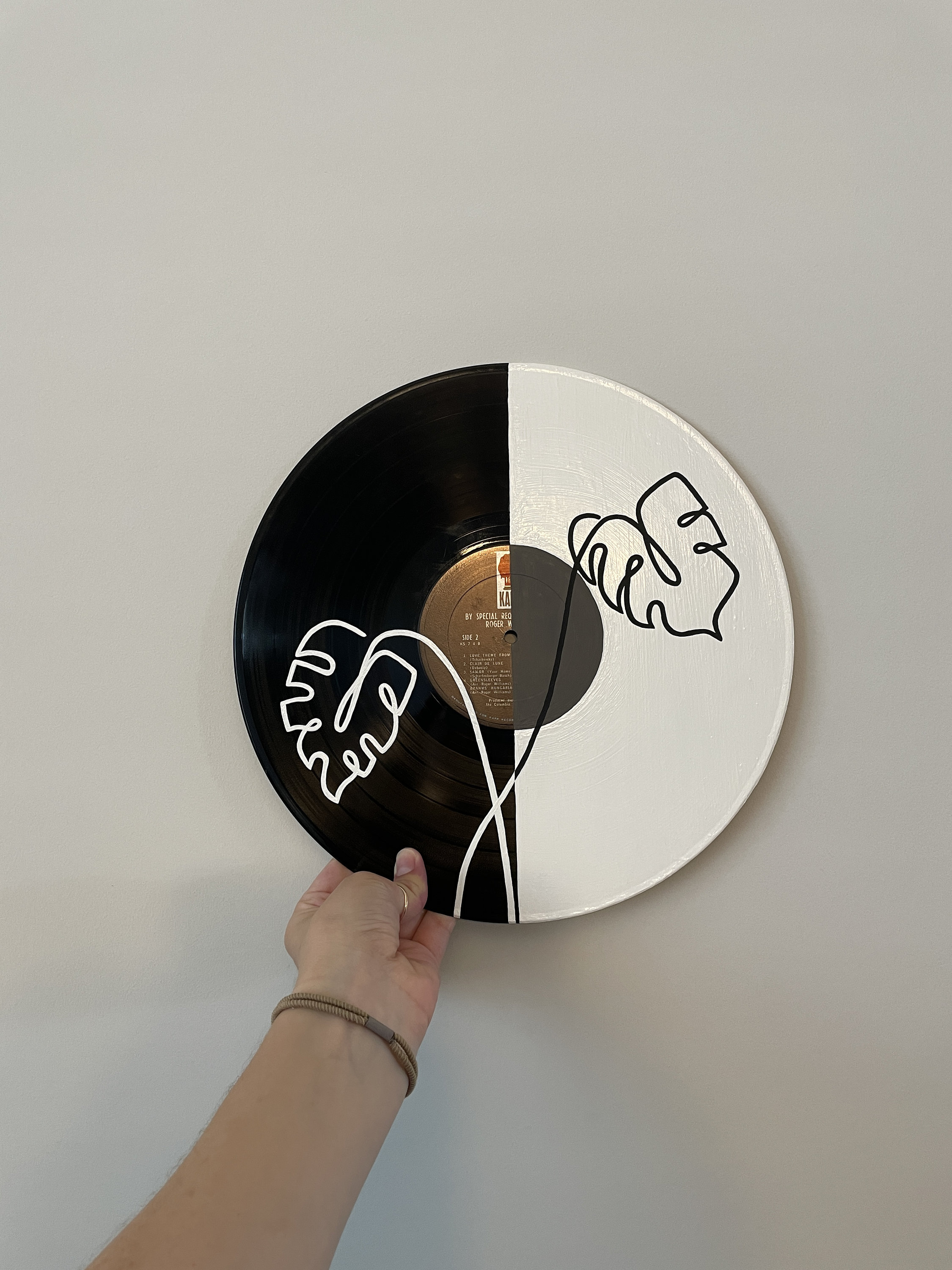 Custom Painted Vinyl Record | Custom Hand Painted Record | Custom Vinyl ...