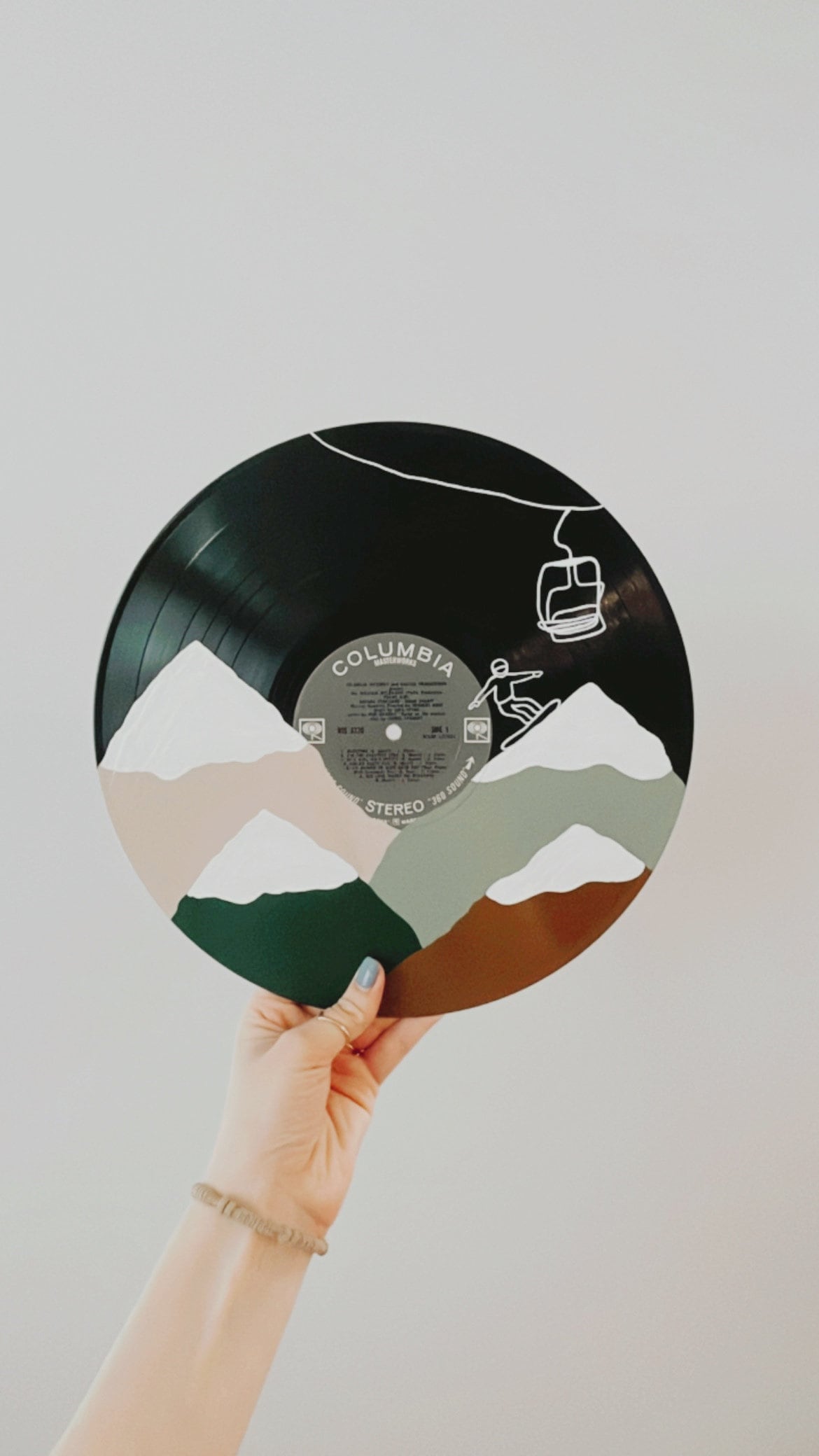 Custom Painted Vinyl Record | Custom Hand Painted Record | Custom Vinyl ...
