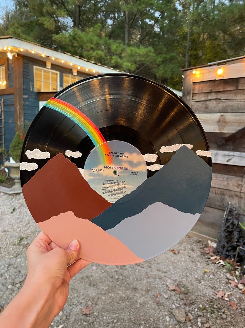 Custom Painted Vinyl Record | Custom Hand Painted Record | Custom Vinyl ...