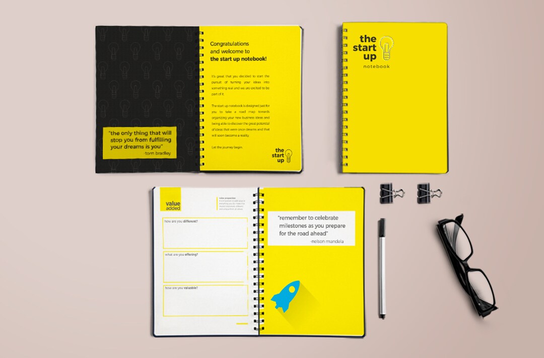 The Startup Notebook - Etsy
