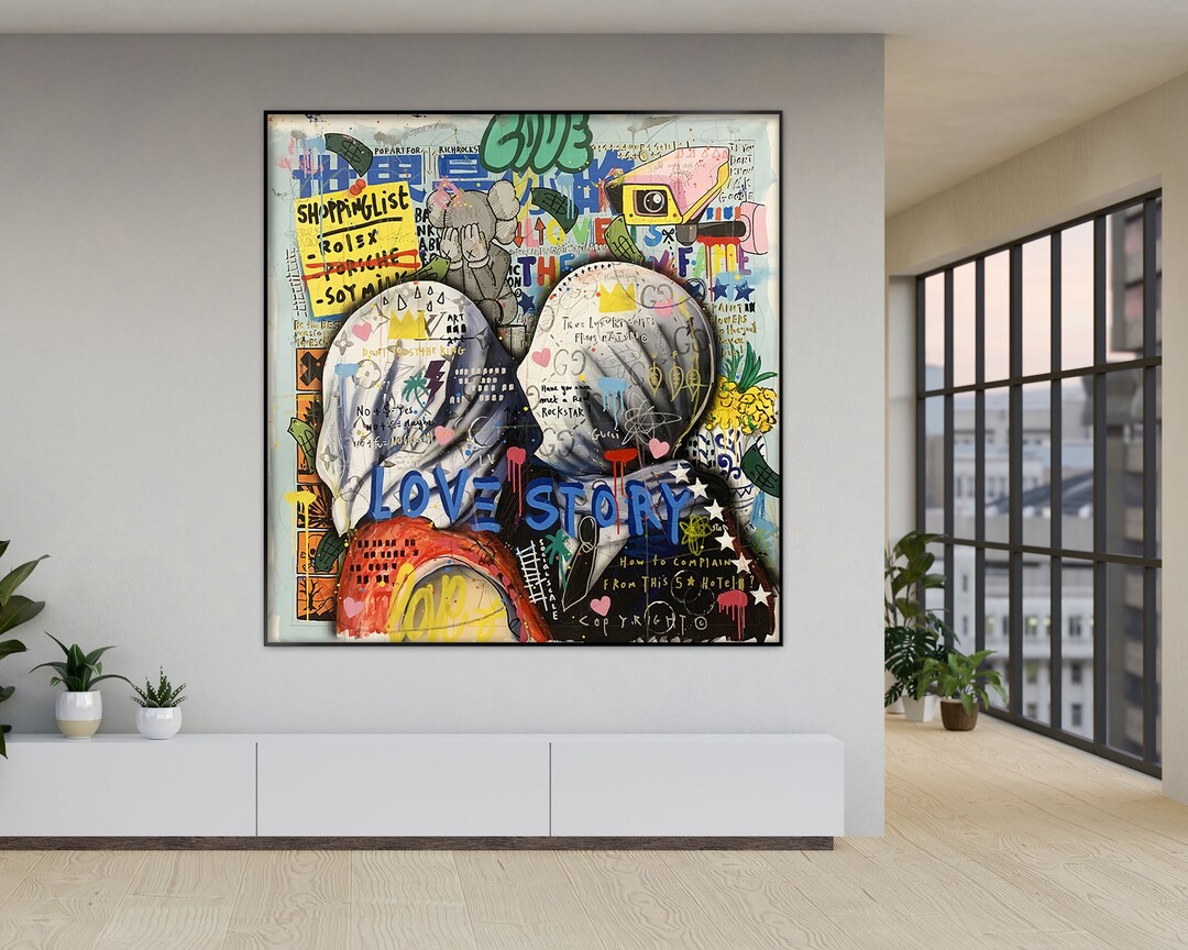 The Lovers Rene Magritte 100% Hand Painted Original - Etsy