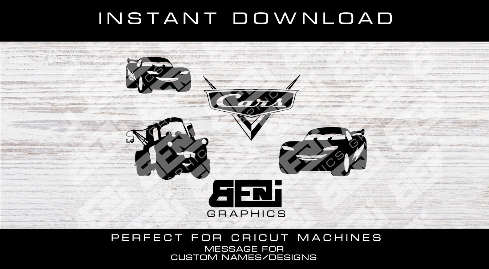 Pixar CARS SVG Lightning Mcqueen Mator Logo Cricut - Etsy