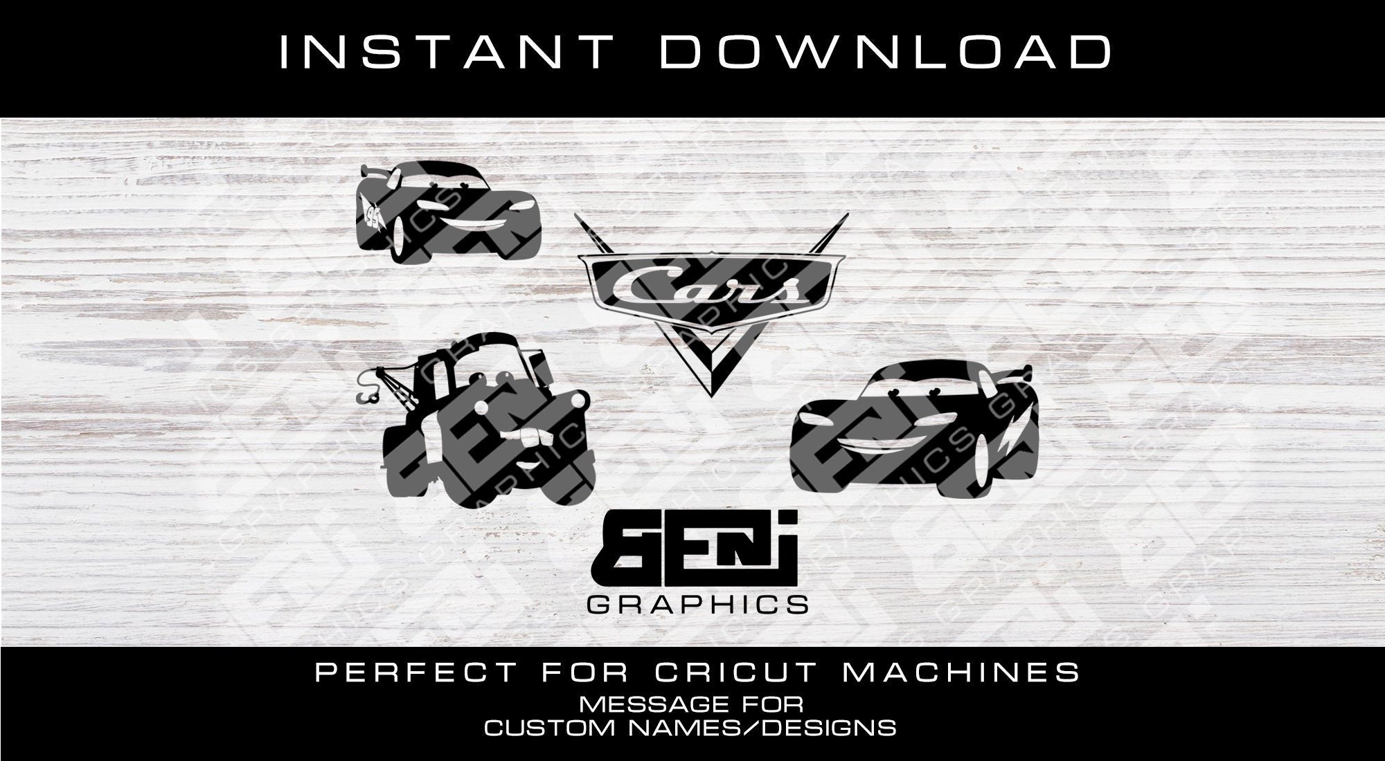 Cars Movie Clipart Black And White