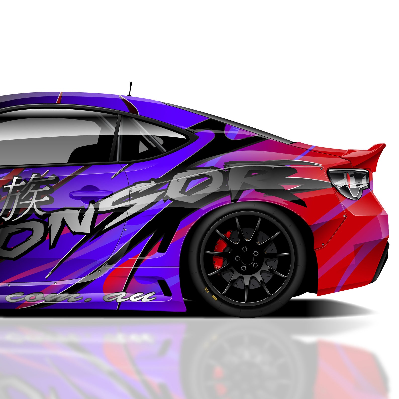 Hotboi Sunset Drift Livery Design - Car Wrap, Motorsport Livery, Drift ...