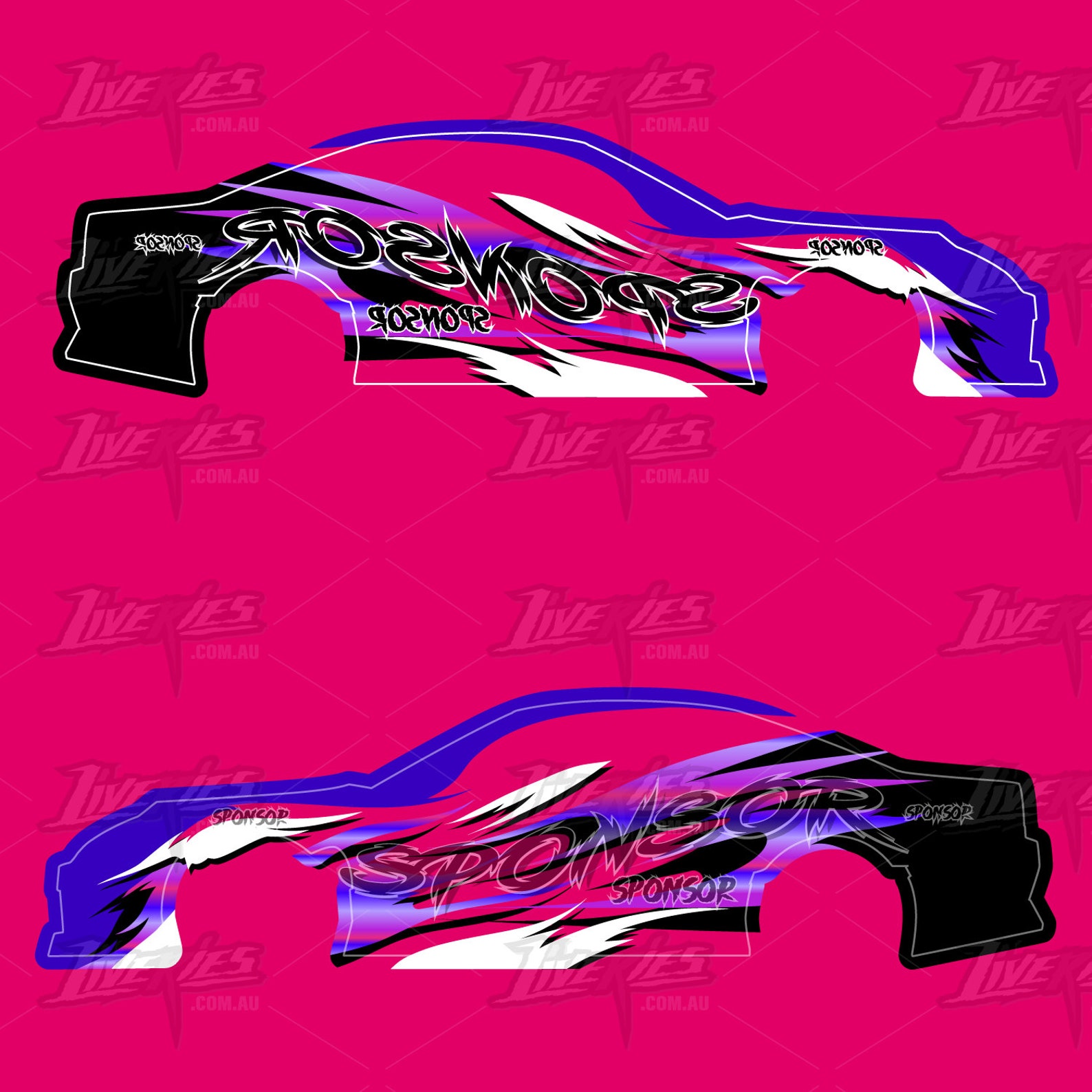 Fluid Pink Drift Livery Design Car Wrap Motorsport Livery - Etsy