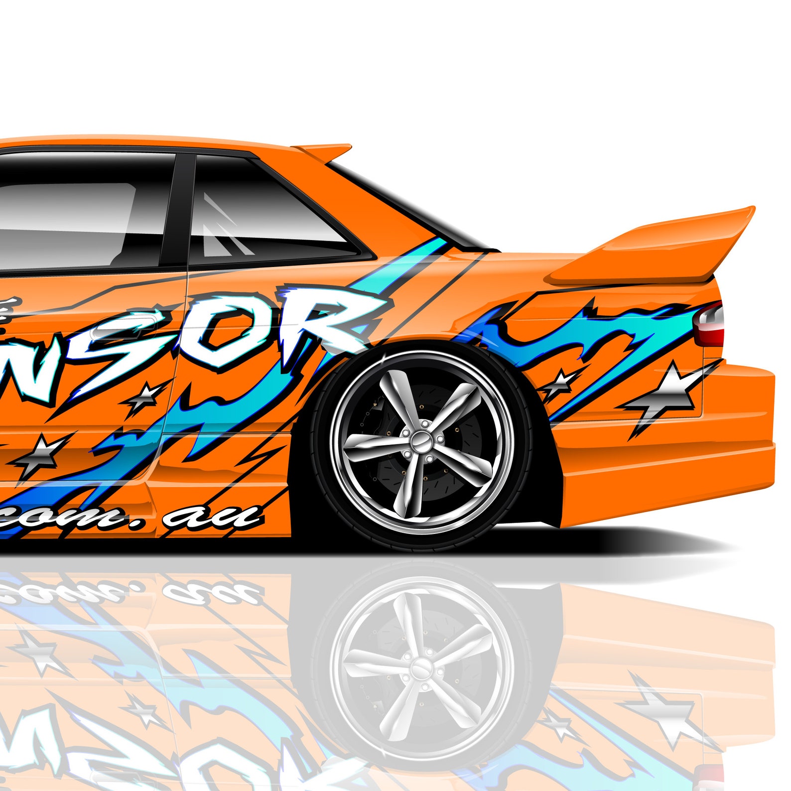Beyond Stars Citrus Drift Livery Design - Car Wrap, Motorsport Livery ...