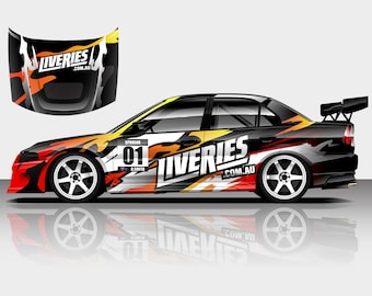 Fluid Teal Drift Livery Design Car Wrap, Motorsport Livery, Drift Livery Design Digital File - Etsy