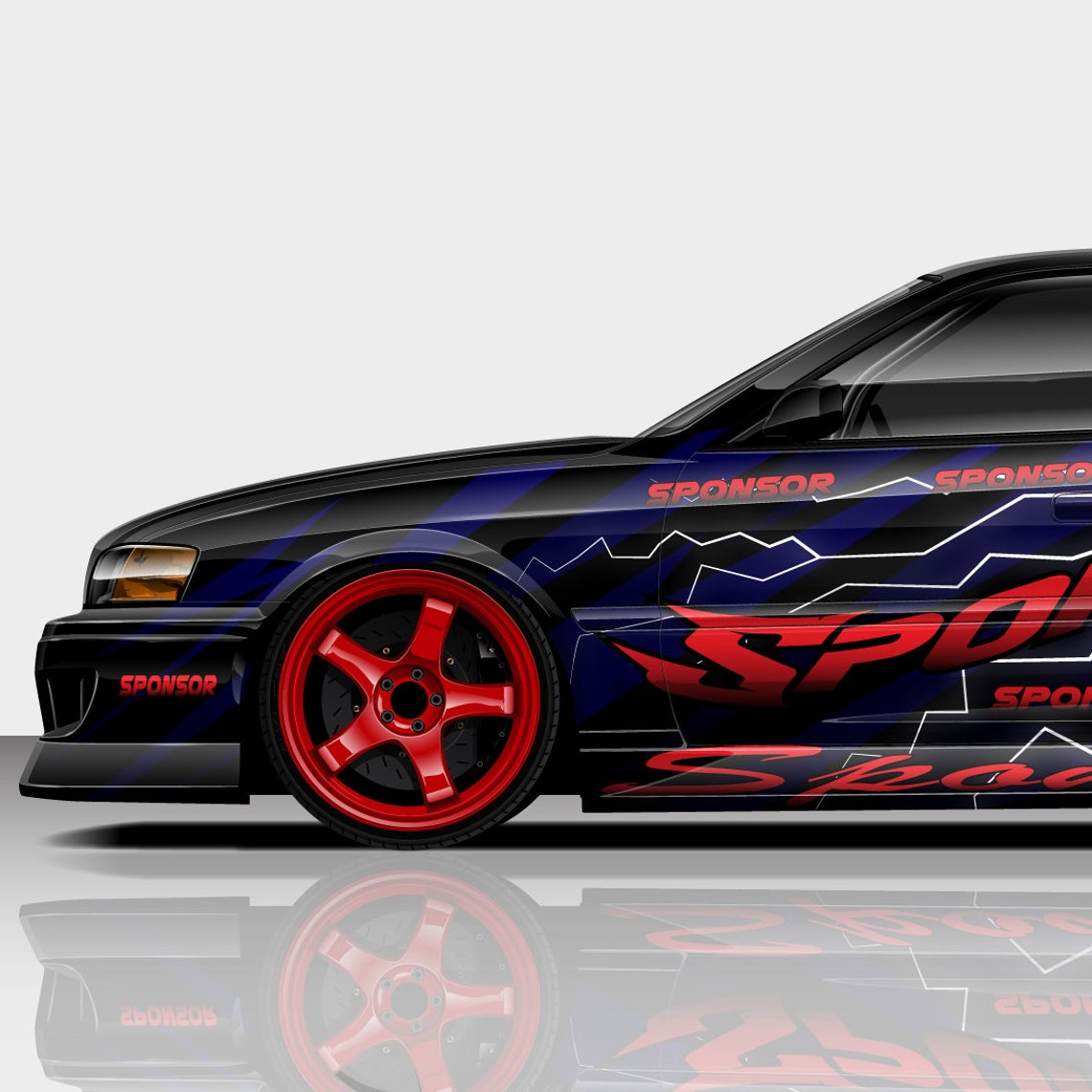 Stormy Nights Drift Livery Design - Car Wrap, Motorsport Livery, Drift ...