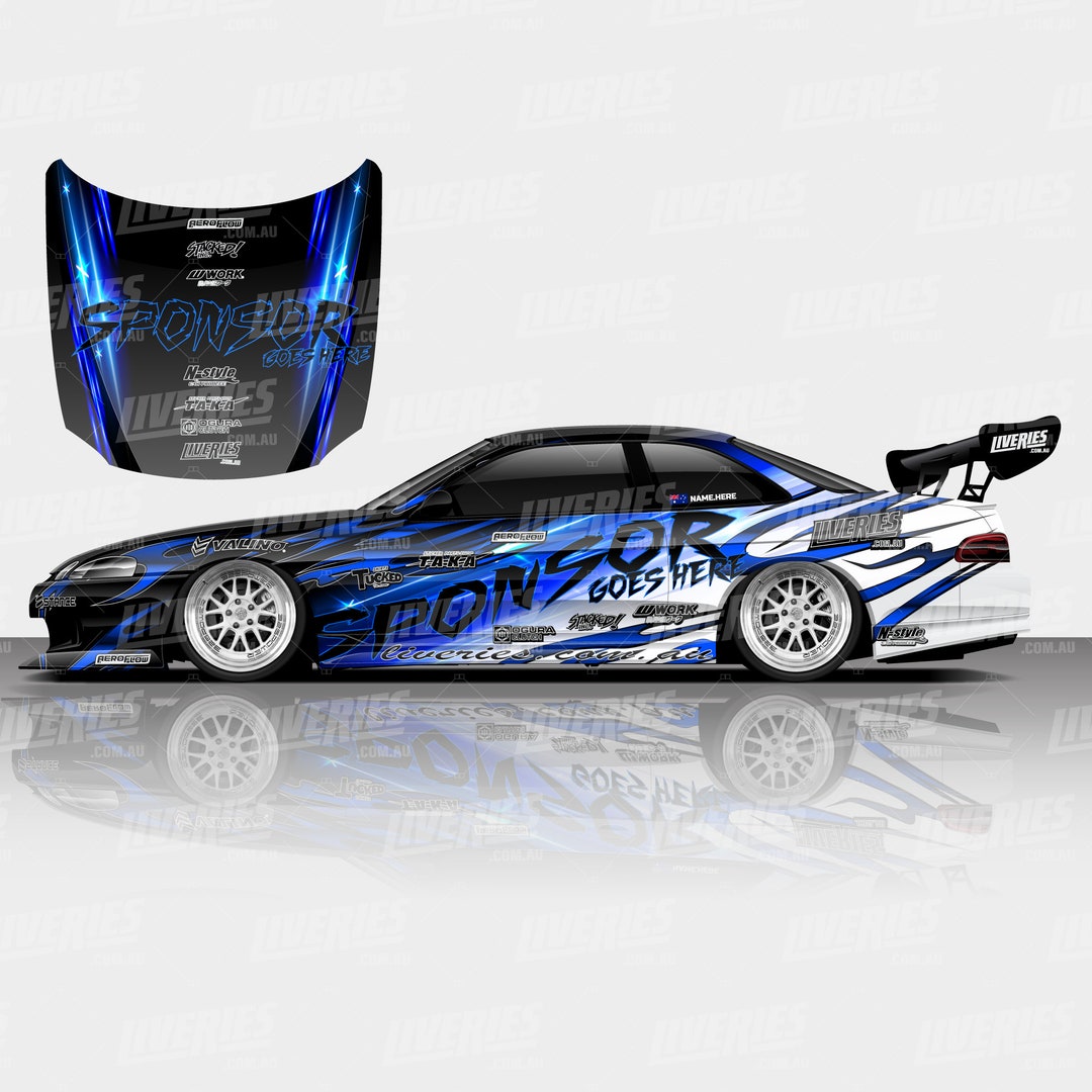 Zeus Night Drift Livery Design - Car Wrap, Motorsport Livery, Drift Livery Design Digital File ...