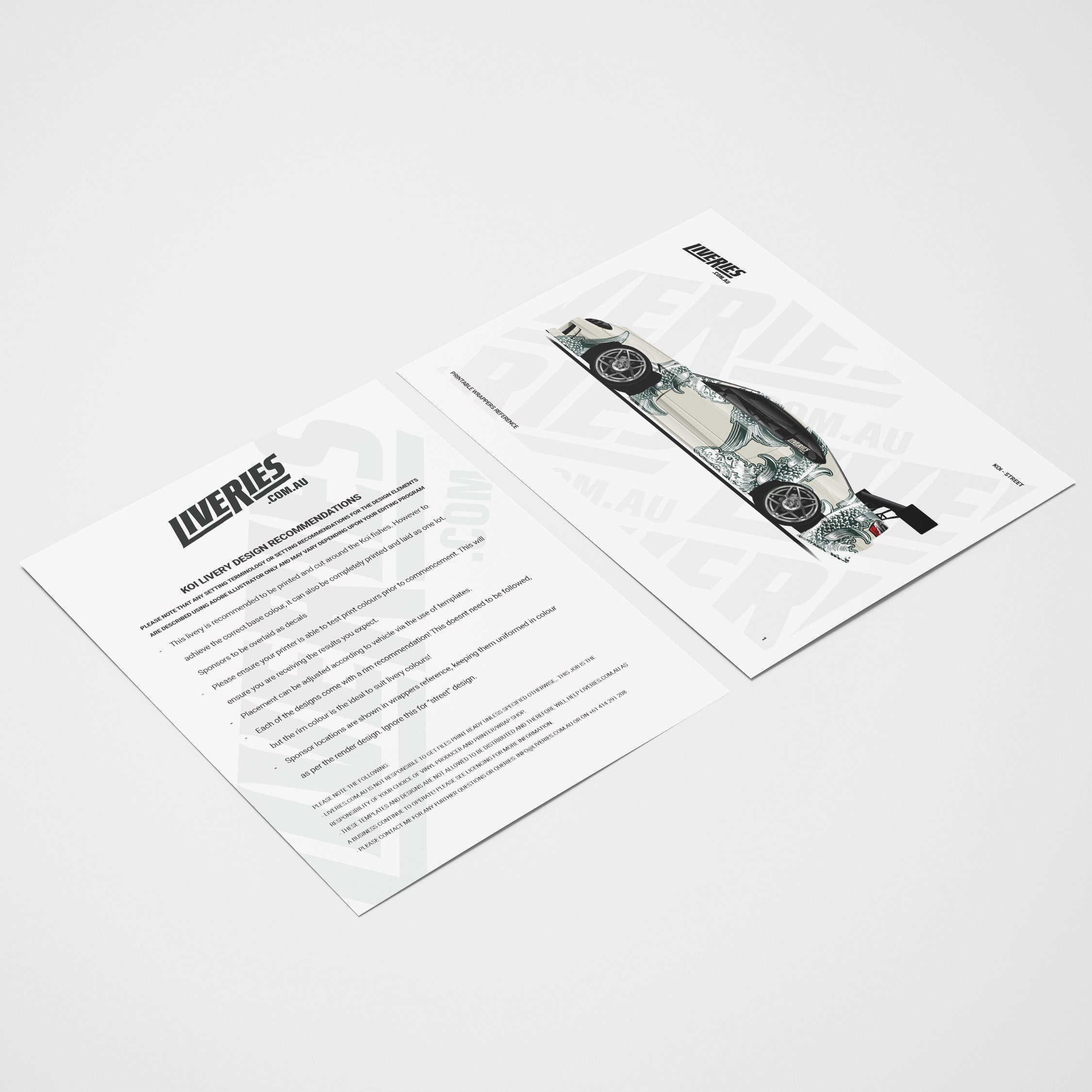 Koi Street Drift Livery Design - Digital File, Motorsport Livery, Drift ...