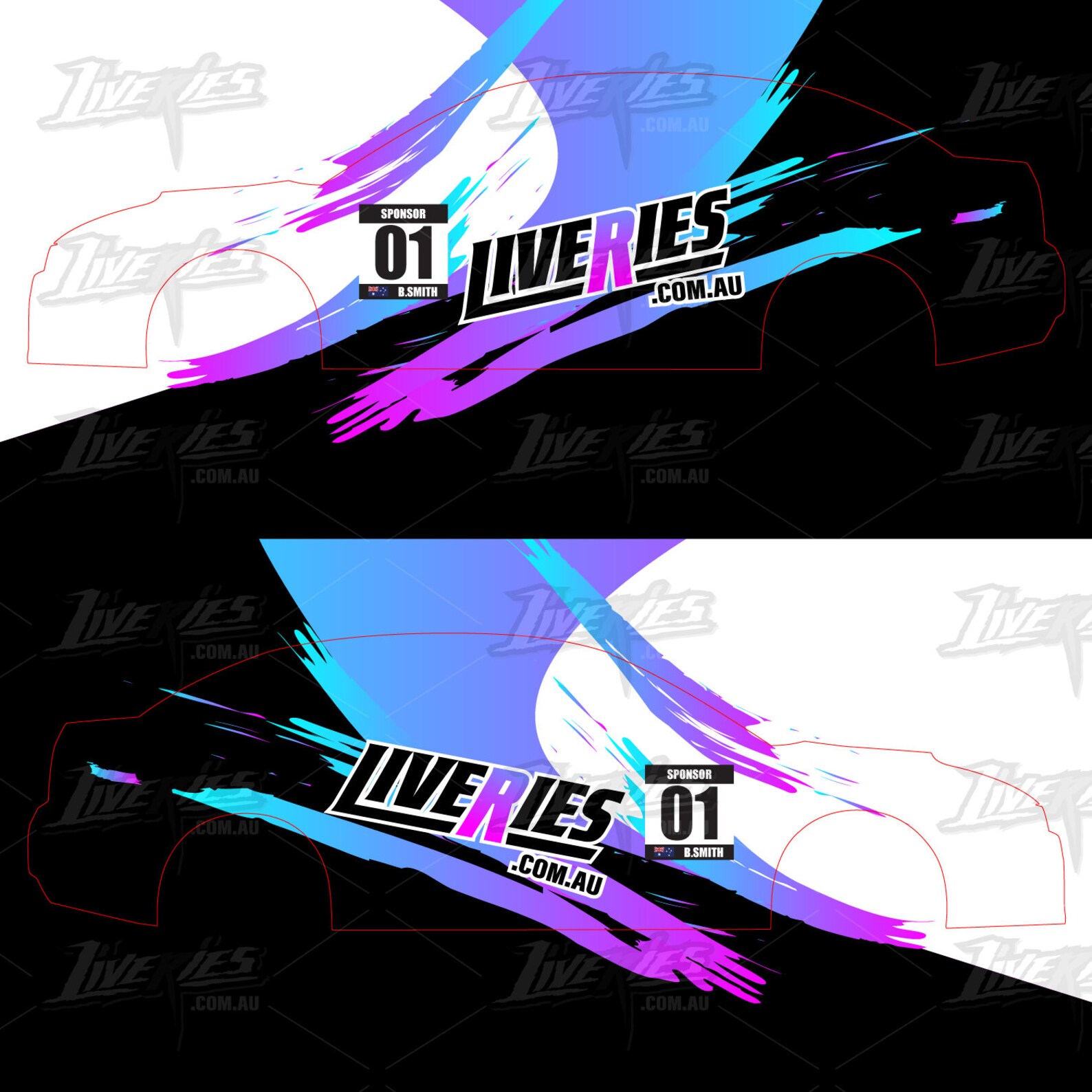 Enthusiast Liquid Rally Livery Design - Digital File, Motorsport Livery ...