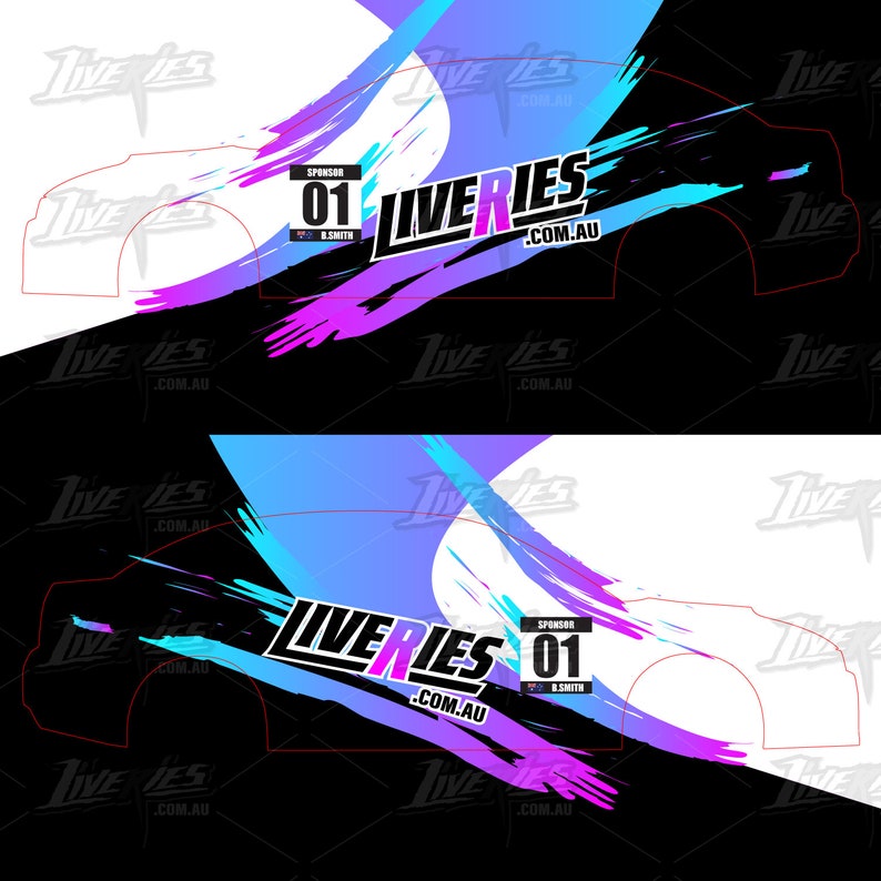 Enthusiast Liquid Rally Livery Design - Digital File, Motorsport Livery ...