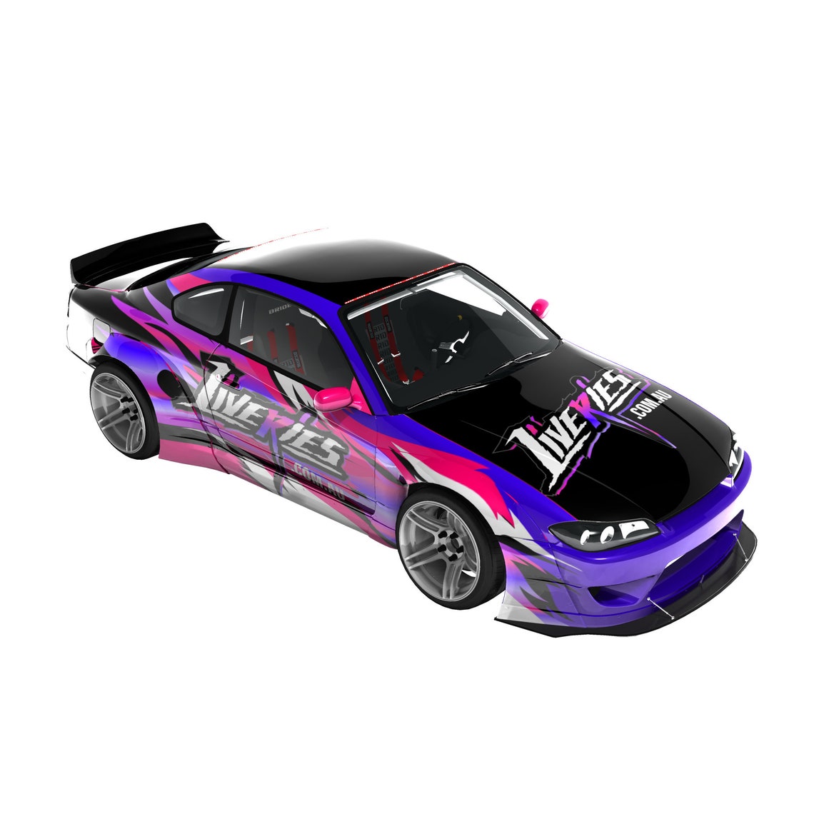 Fluid Pink Drift Livery Design - Car Wrap, Motorsport Livery, Drift ...
