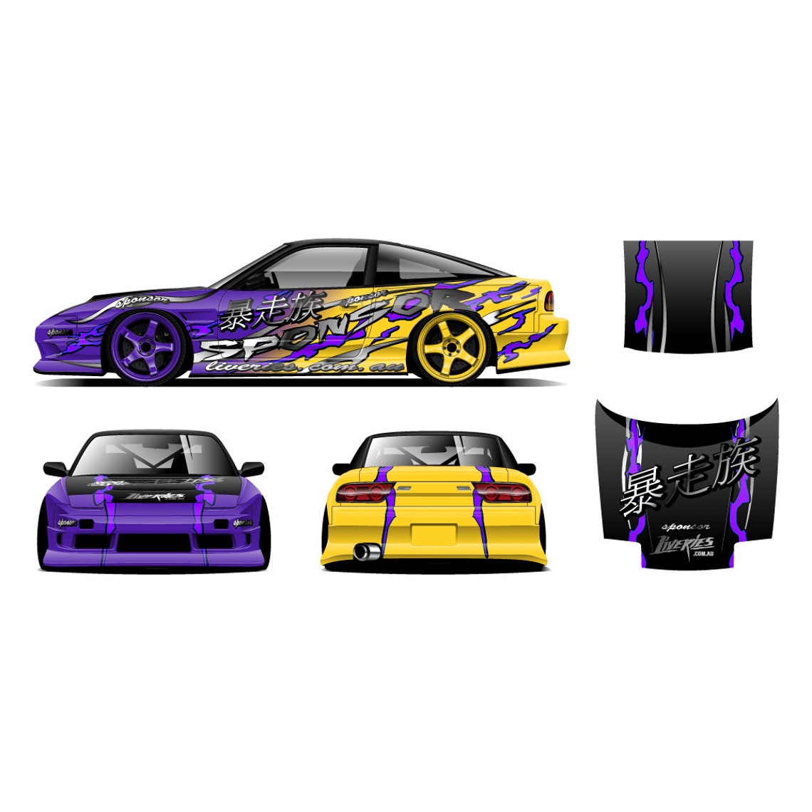 Tokyo Medallion Drift Livery Design Car Wrap, Motorsport Livery, Drift Livery Design Digital ...