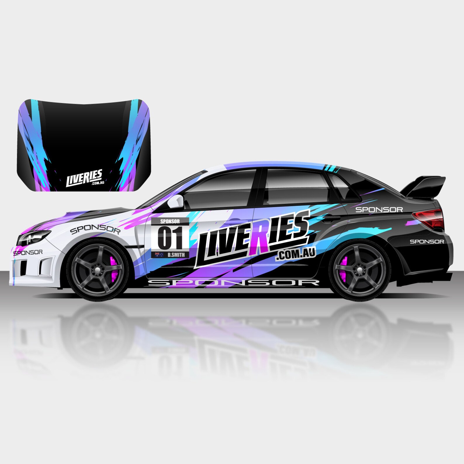 Enthusiast Liquid Rally Livery Design - Digital File, Motorsport Livery ...