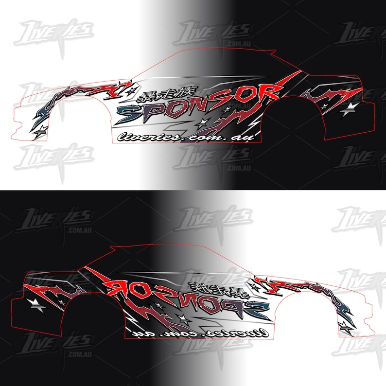 Beyond Stars OG Drift Livery Design - Digital File, Motorsport Livery, Drift Livery, RC Livery ...