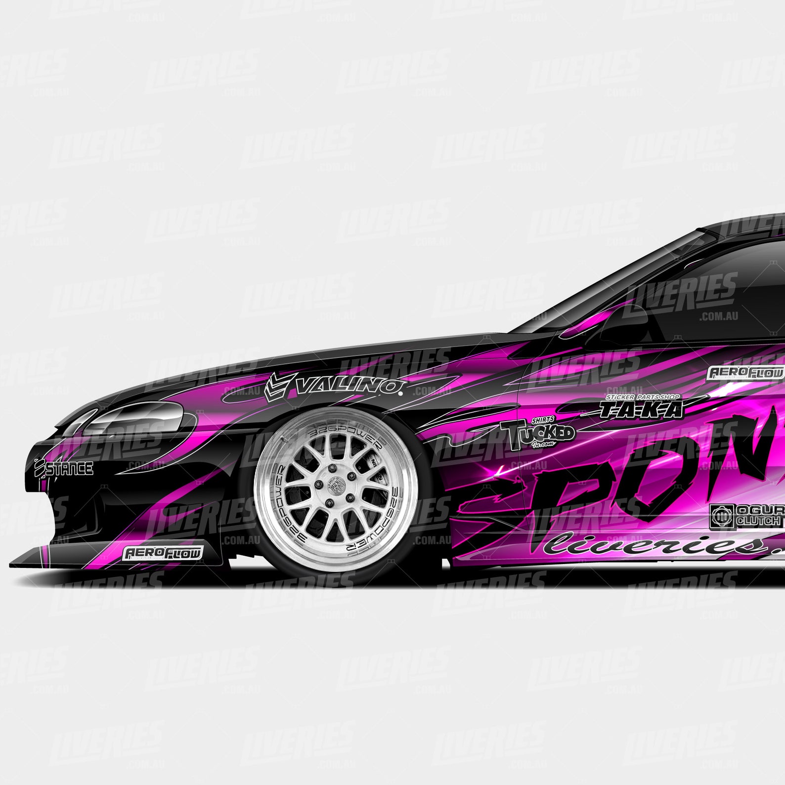 Zeus Pink Drift Livery Design - Digital File, Motorsport Livery, Drift ...