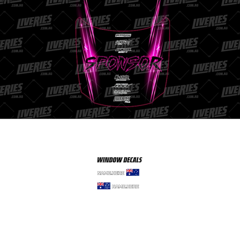 Zeus Pink Drift Livery Design - Car Wrap, Motorsport Livery, Drift ...