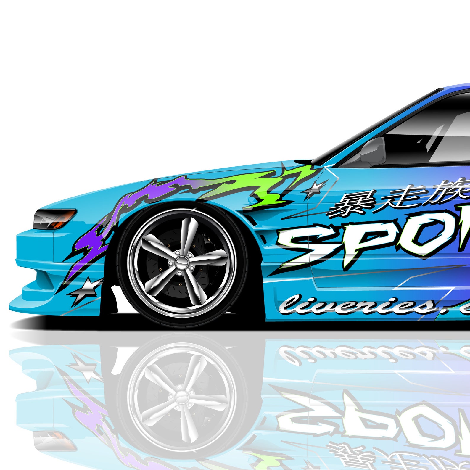 Beyond Stars Blurple Drift Livery Design - Digital File, Motorsport ...