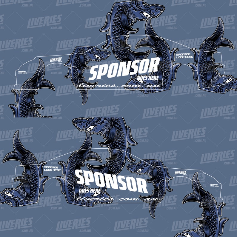 Koi Lagoon Drift Livery Design - Car Wrap, Motorsport Livery, Drift ...