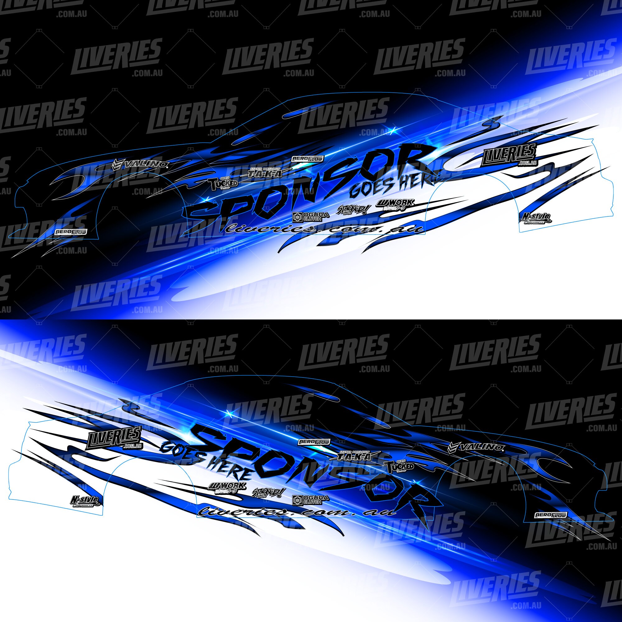 Zeus Night Drift Livery Design - Digital File, Motorsport Livery, Drift ...