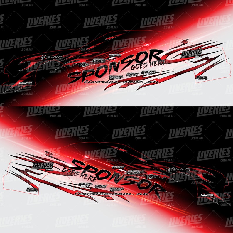 Zeus Flame Drift Livery Design - Digital File, Motorsport Livery, Drift ...