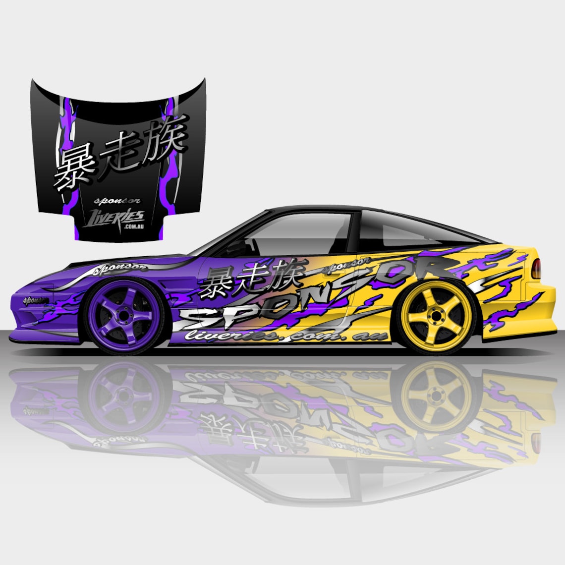 Tokyo Medallion Drift Livery Design - Car Wrap, Motorsport Livery ...