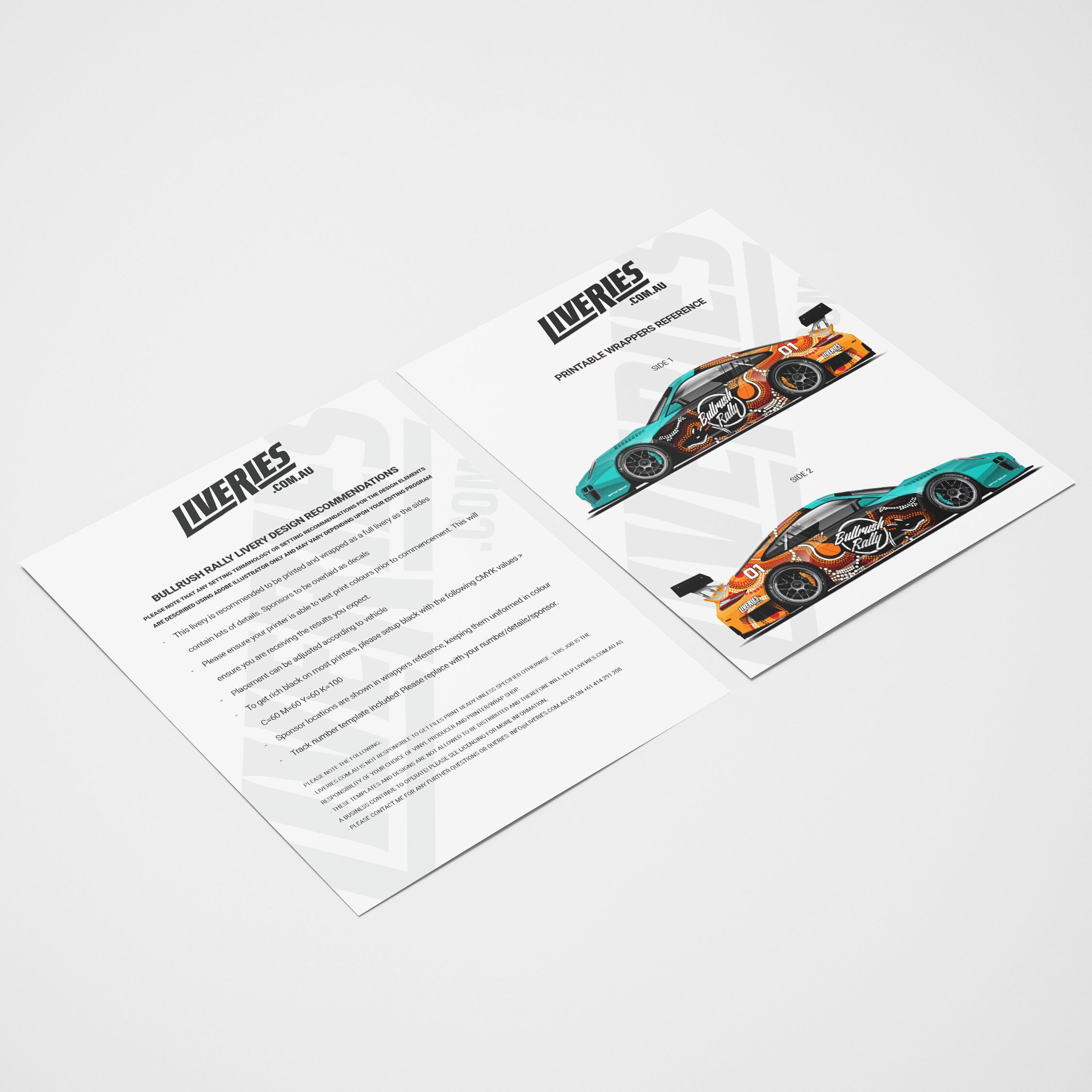 LIMITED EDITION Bullrush Rally Circuit Livery Design - Digital File ...