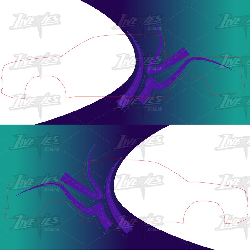 Wavy Ute Corporate Livery - Car Wrap, Ute Livery, Corporate Livery ...