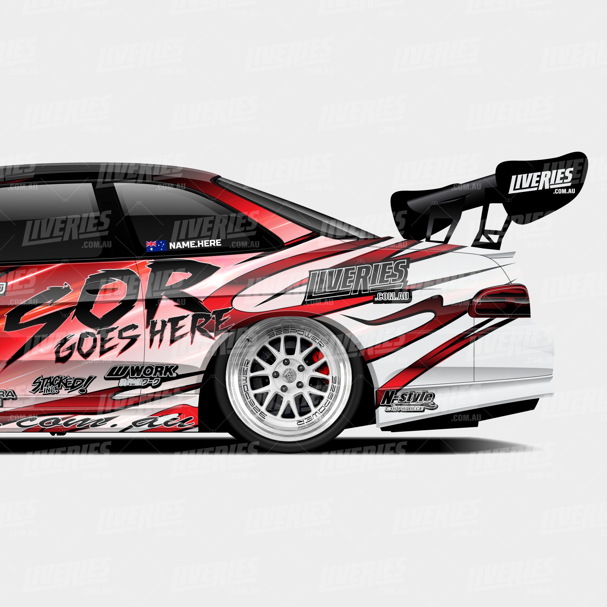 Zeus Flame Drift Livery Design - Digital File, Motorsport Livery, Drift ...